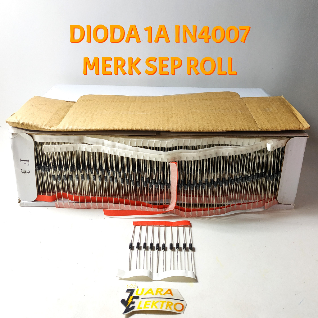 Jual (10 PCS) DIODA 1A IN4007 ROLL Merk SEP | Dioda 1 Ampere IN 4007 ...