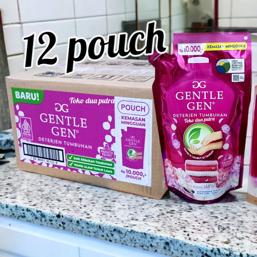 Jual Gentle gen Pouch French Peony 360 Ml X 12 pouch ( PINK) | Shopee ...