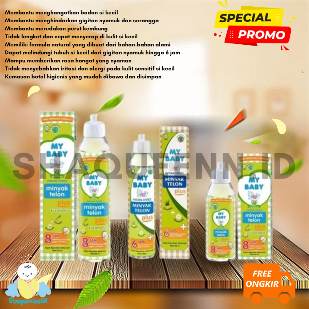 Jual My baby minyak telon 60ml /90ml /150ml (8 Jam Anti Nyamuk) | Shopee Indonesia