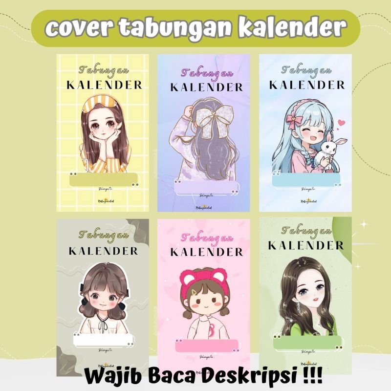 Jual cover tabungan kalender 1 lembar | Shopee Indonesia