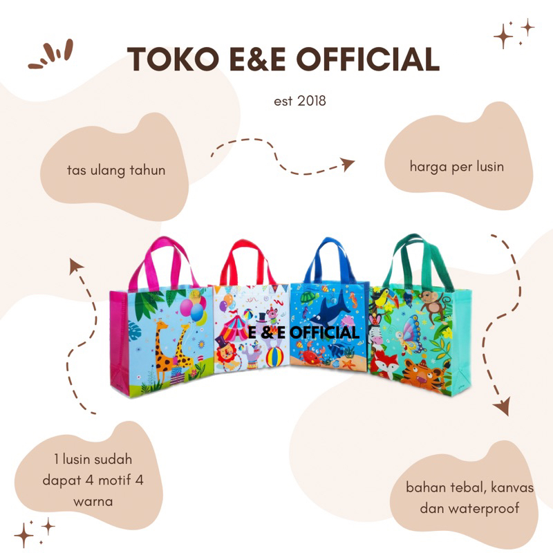 Jual TAS KARUNG HAPPY BIRTHDAY / GOODIE BAG SNACK / KANTONG SNACK ...