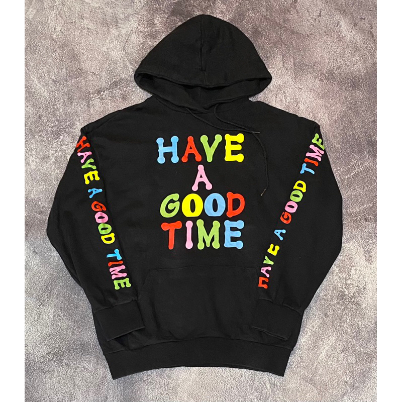 Jual Hoodie HAGT Have a good time spellout second preloved | Shopee ...