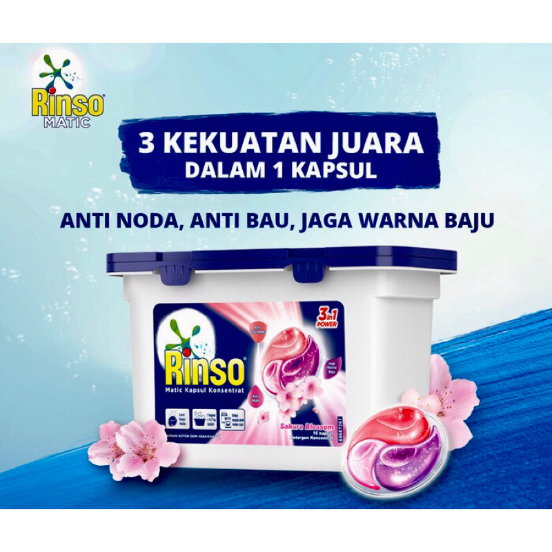 Jual RINSO Kapsul 16 Pcs | Shopee Indonesia