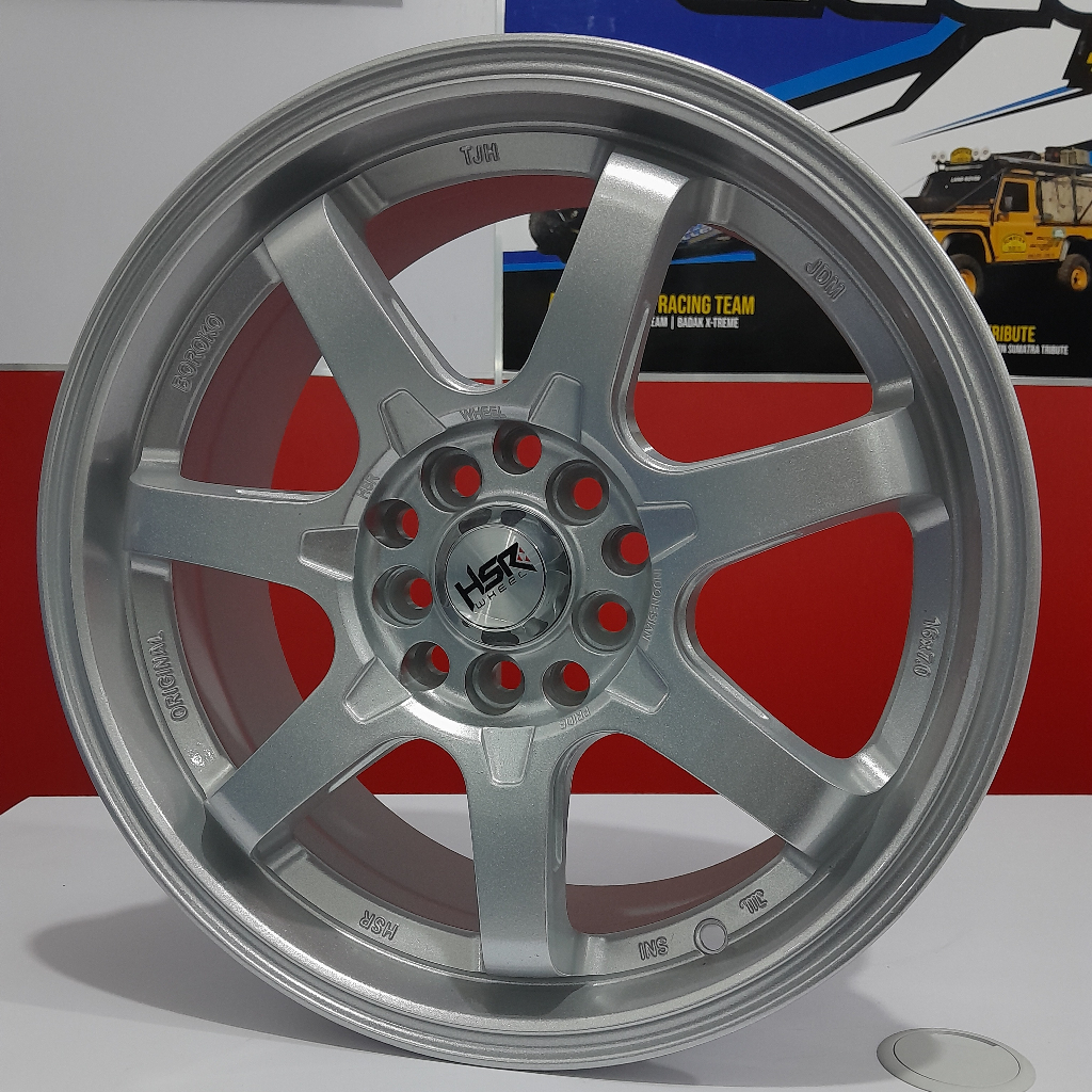 Jual velg mobil terios ring 16 hsr boroko type palang doble pcd 5x100-114,3 warna sandy silver ...
