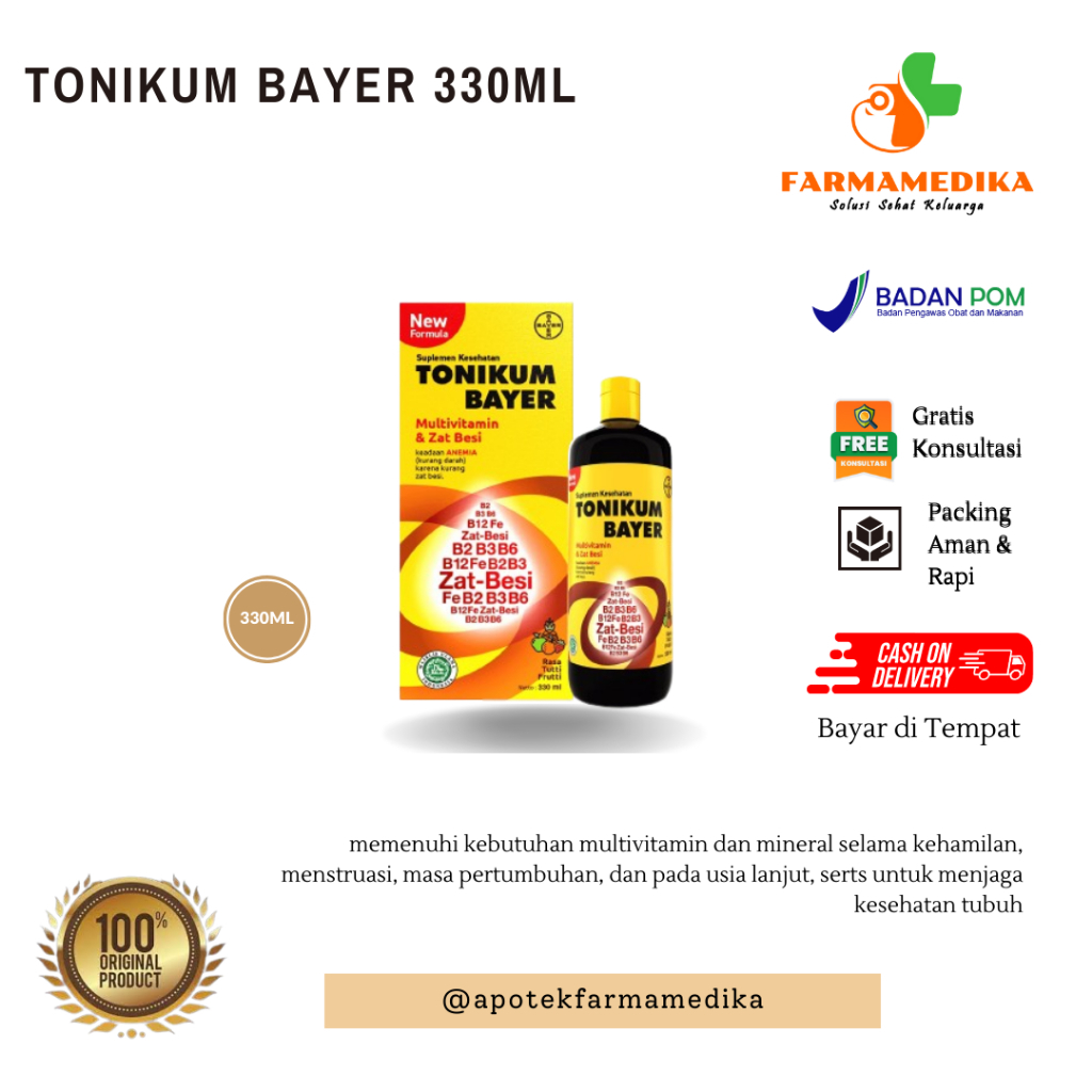 Jual TONIKUM BAYER 330ML | Shopee Indonesia