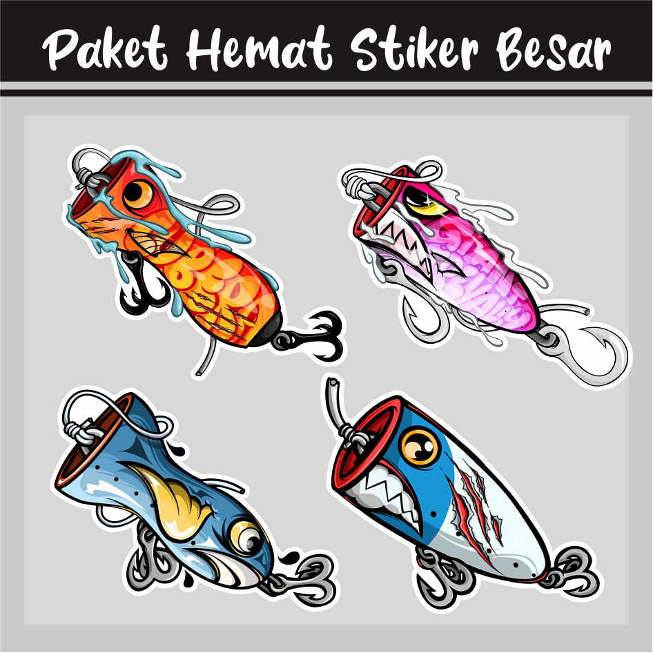 Jual Stiker Mancing Murah Sticker Brand Logo Pancing Untuk Tempat Reel ...