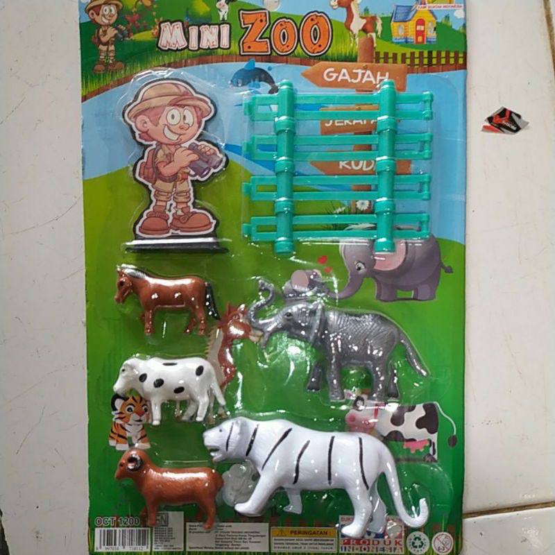 Jual Mini Zoo Animal Mainan anak hewan kebun binatang | Shopee Indonesia