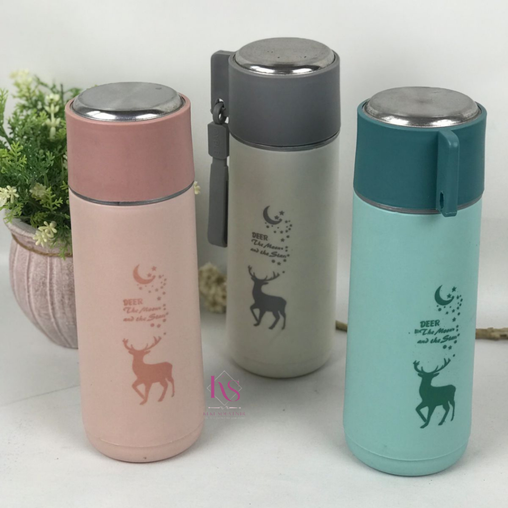 Jual Termurah Grosir Souvenir 1 Pcs Botol Minum Kaca Deer Import Cantik ...