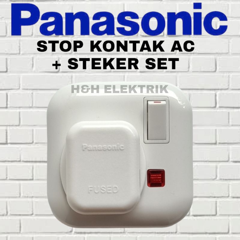 Jual PANASONIC - Stop Kontak AC Set Komplit ( Stop Kontak + Inbowdus ...