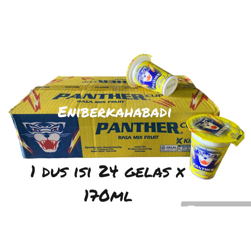 Jual Panther Cup rasa Mix Fruit 1 Dus isi 24 gelas x 170ml (Juli 2024 ...
