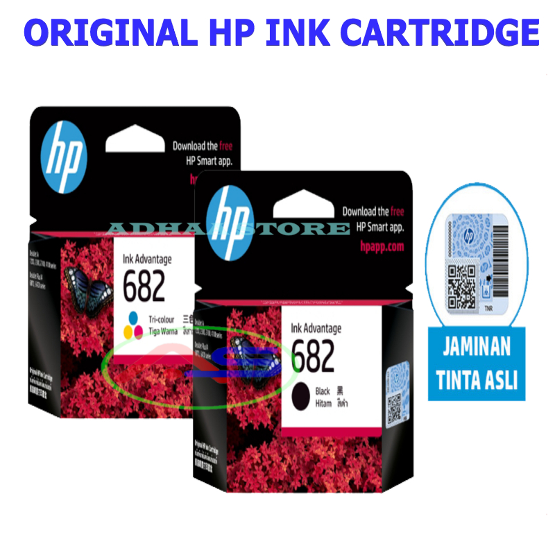 Jual Hp 682 original ink cartridge tinta printer HP DESKIET INK ...