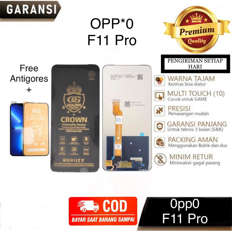 Jual Lcd Touchscreen OPPO F11 Pro Fullset ORIGINAL Free Antigores ...