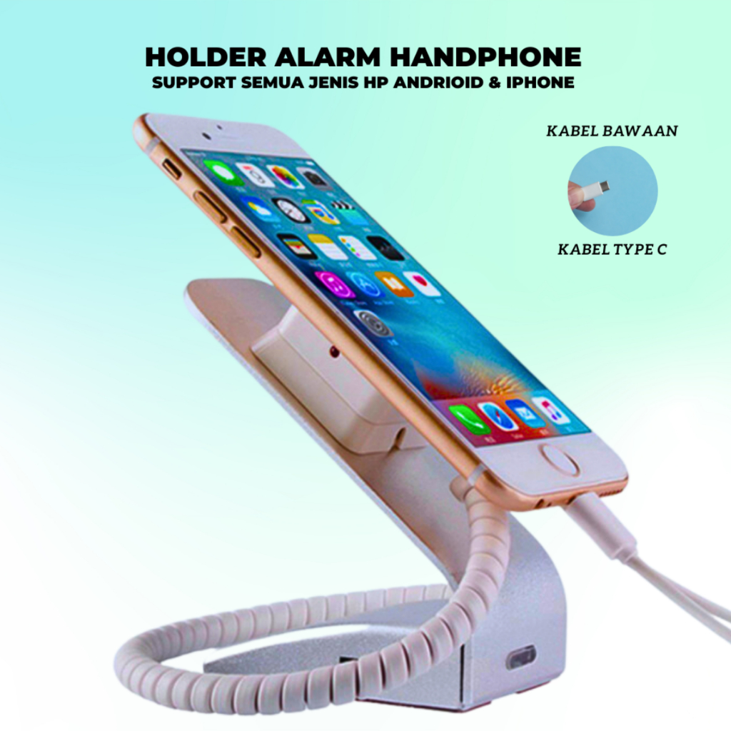 Jual Alarm Hp Holder Alarm Pengaman Handphone Support semua Jenis Hp ...
