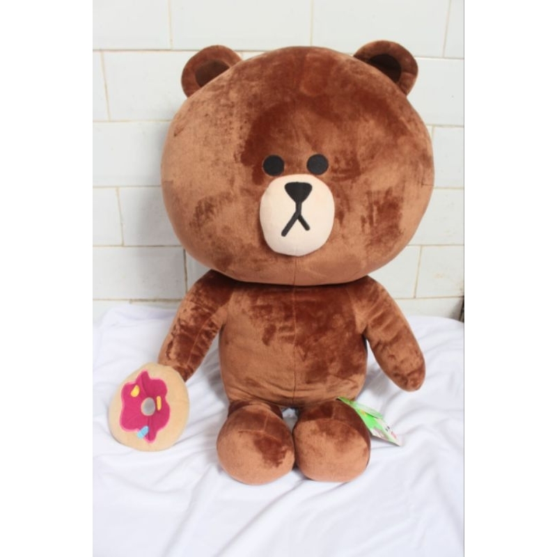 Jual BONEKA BROWN LINEE JUMBO 70CM | Shopee Indonesia