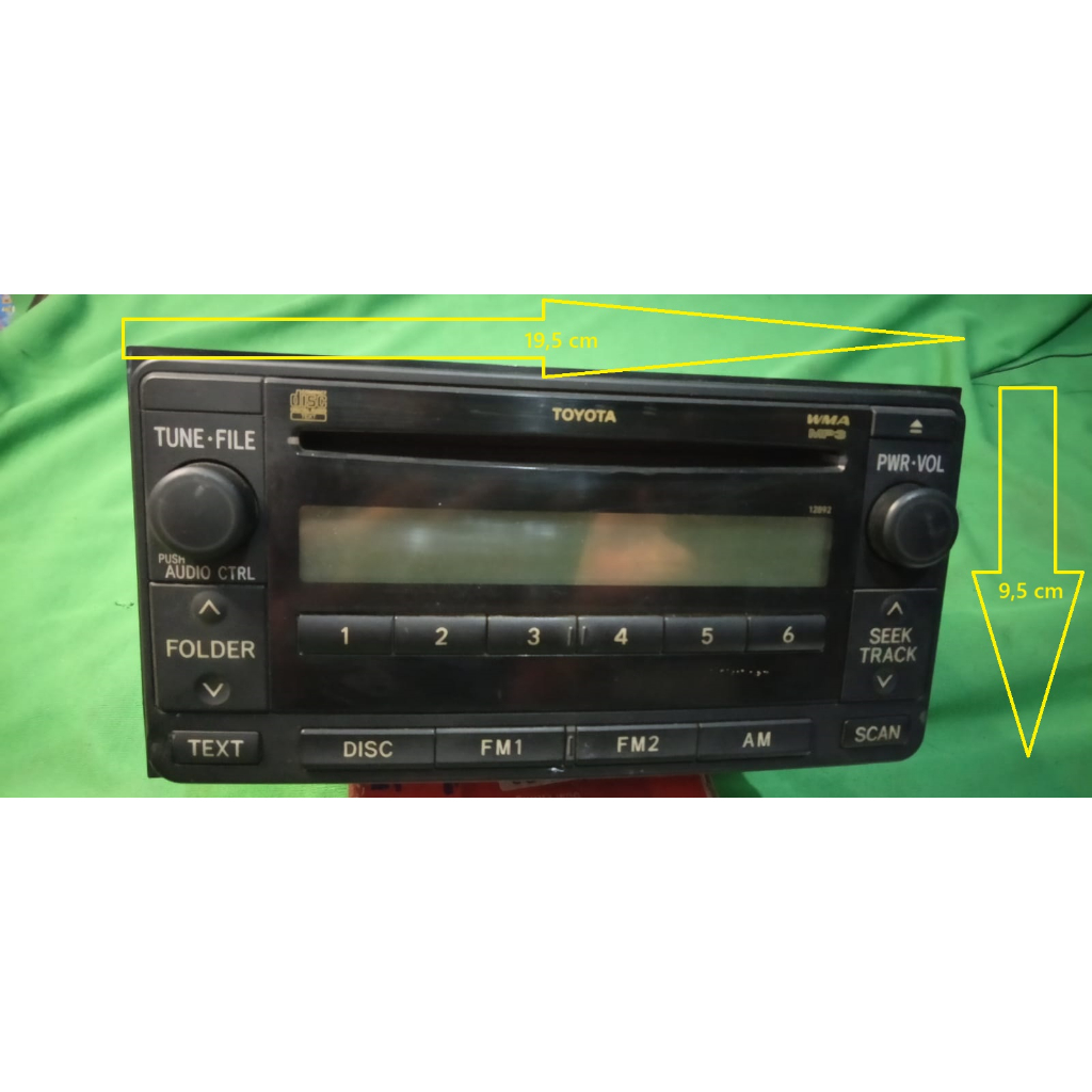 Jual Tape Mobil Bekas Jadul.Ori Innova.CD Error.Bluetooth.Gratis soket ...