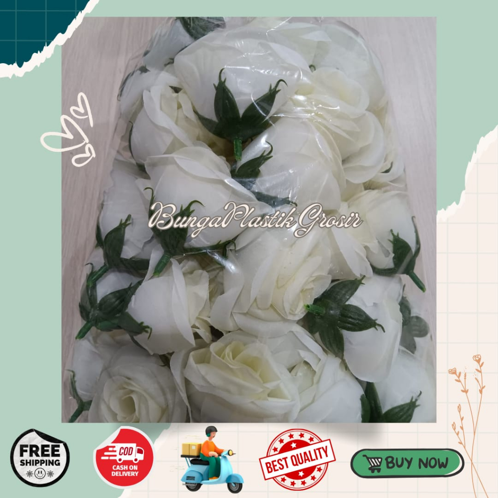 Jual Bunga Mawar Kuncup Tropis Kuntum Saja / 1 Pack (Isi 45-50 Pcs ...