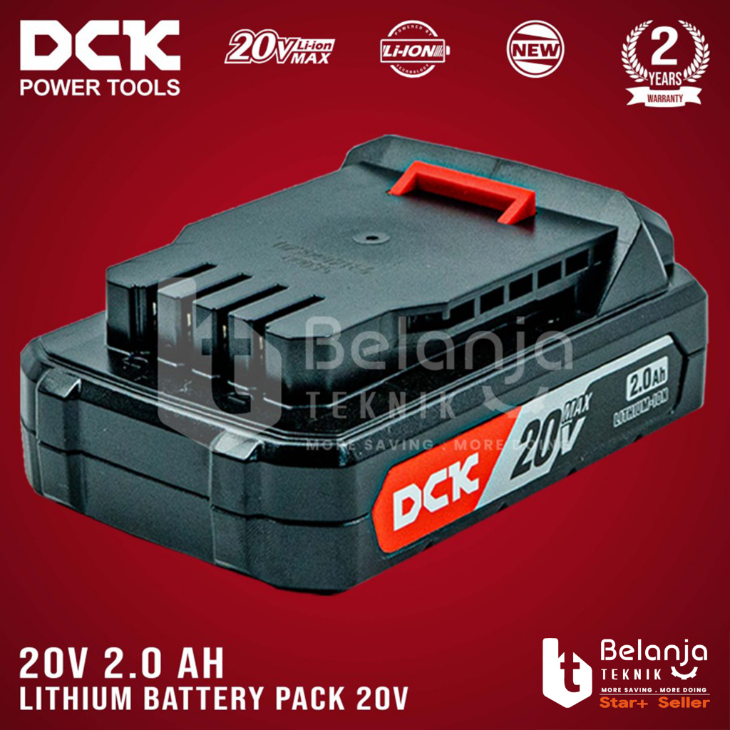 Jual DCK Lithium Battery Pack 20V 2.0 AH Baterai Cordless 20V 2 AH | Shopee Indonesia