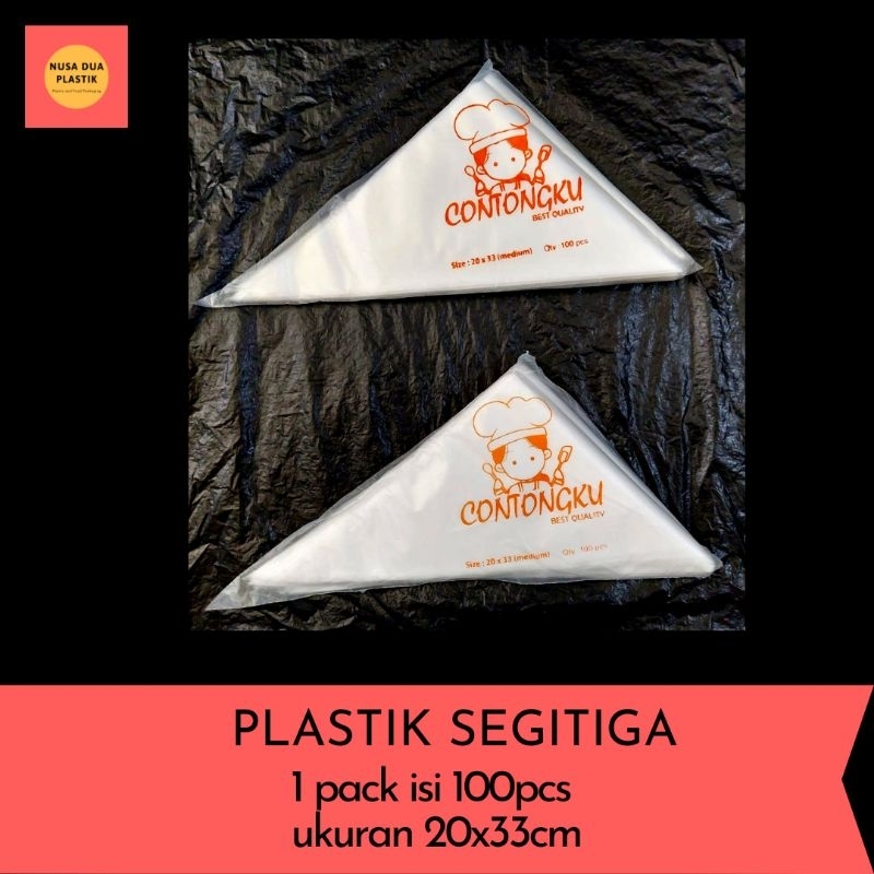 Jual Plastik Segitiga Plastik Kue Contong Medium | Shopee Indonesia