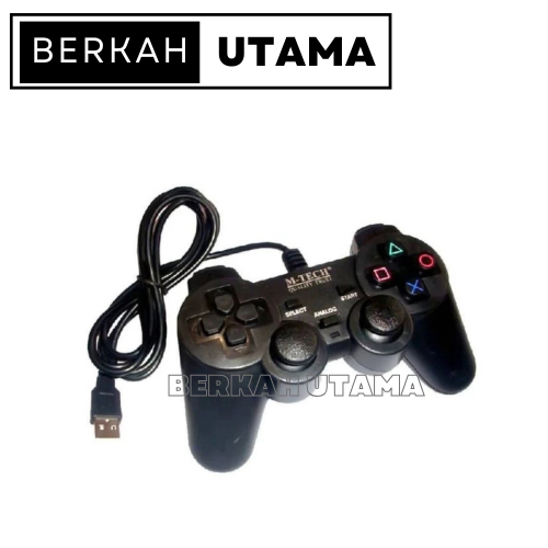 Jual GAMEPAD SINGLE M-TECH USB / JOYSTICK GAME KOMPUTER / LAPTOP (HITAM ...