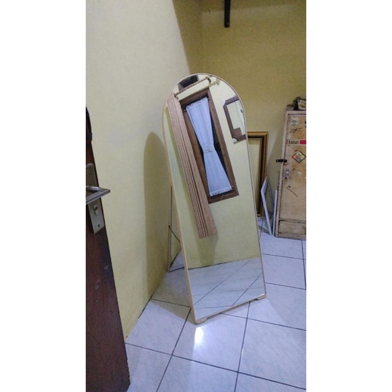 Jual Kaca Cermin Standing Mirror oval fullbody terbaru 122 x 42 ( baca ...