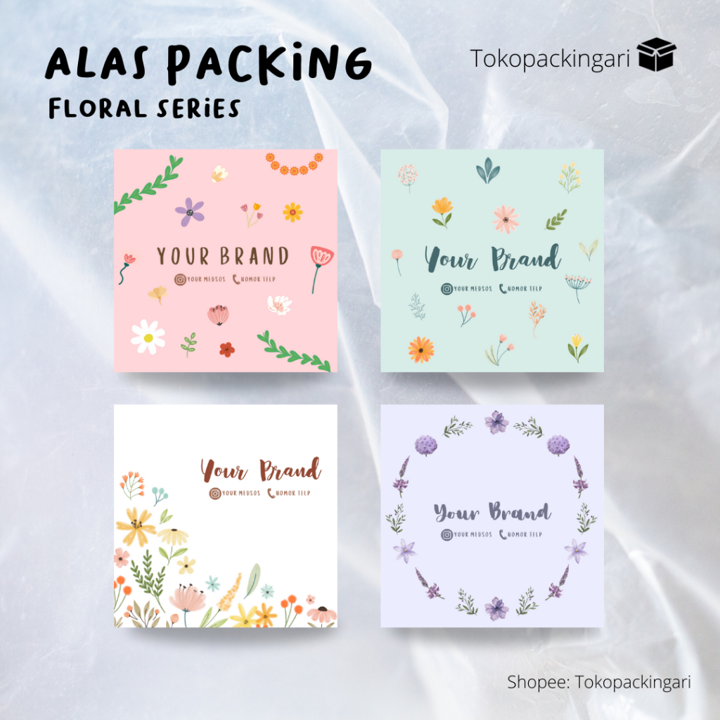 Jual Alas Packing Edisi Floral | Paper Aksesoris | FREE PLASTIK ...