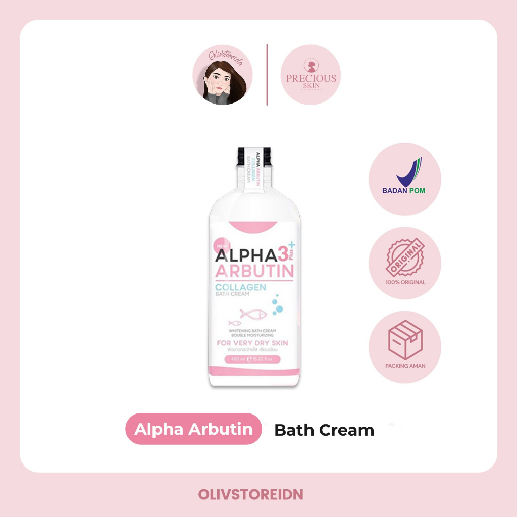 Jual Precious Skin Thailand Alpha Arbutin 3+ Whitening Collaagen Bath ...