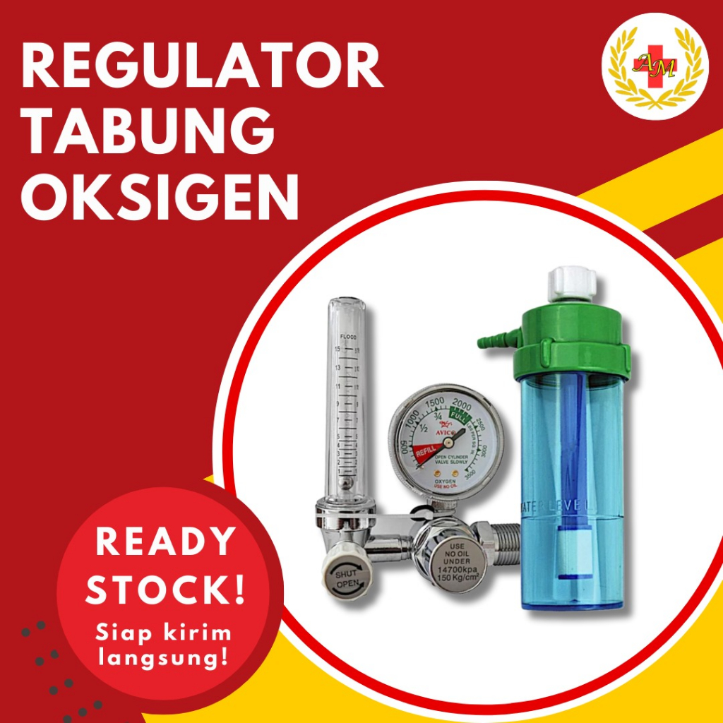 Jual Regulator Oksigen Manometer Tabung Oksigen Medical Oxygen ...