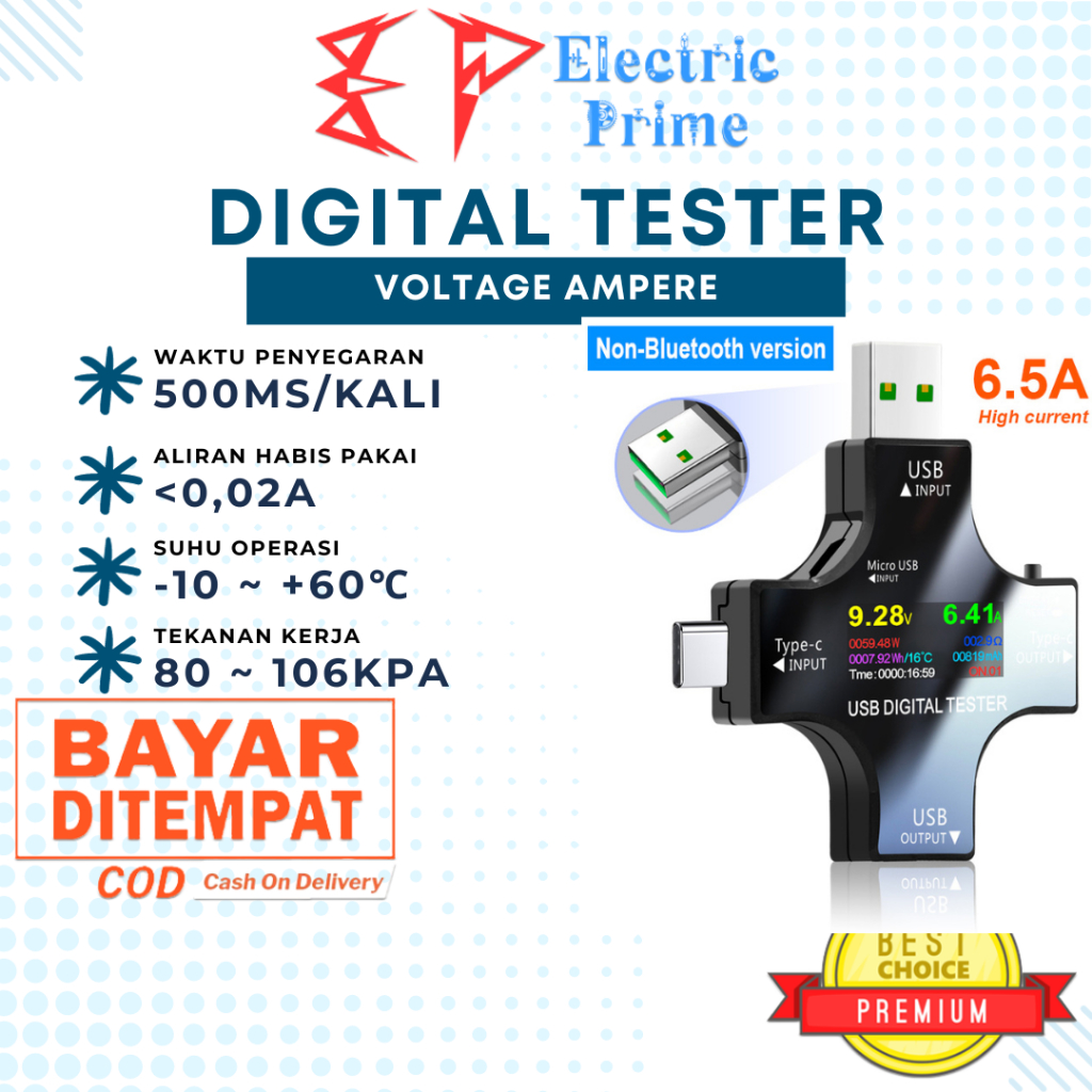 Jual Digital Tester Colored LCD Display Voltmeter Ammeter Ohm Ampere ...