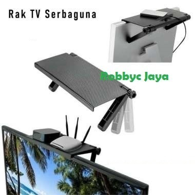 Jual Rak Atas Monitor TV Tatakan Remote Modem Wifi Router Gantung ...