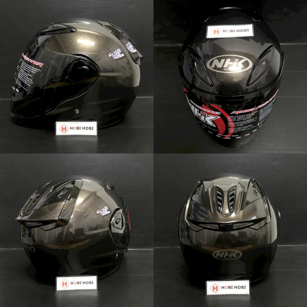 Jual HELM NHK R6 SOLID HALF FACE POLOS R-6 R 6 | Shopee Indonesia