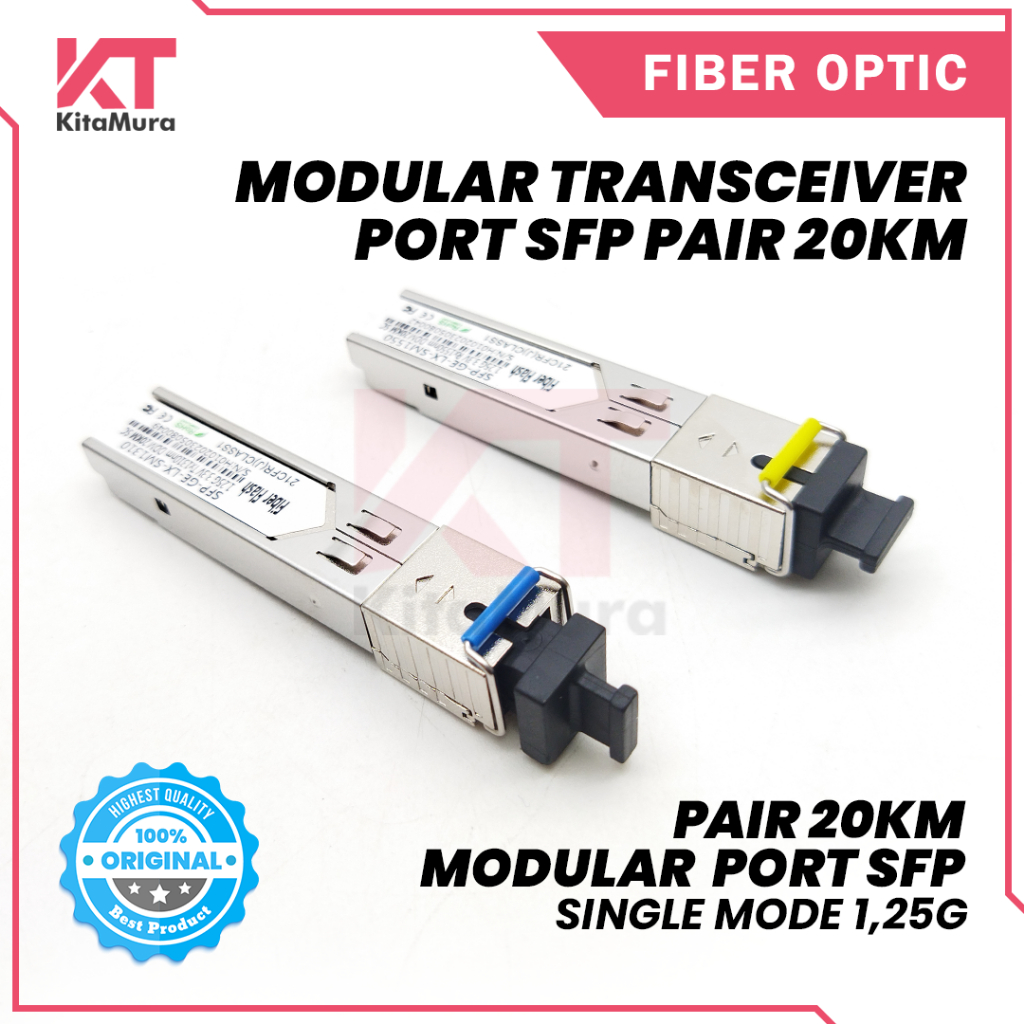 Jual Single mode SC Connector Optical fiber Transceiver Huawei Compatible bidi 1.25g 1310/1550 ...