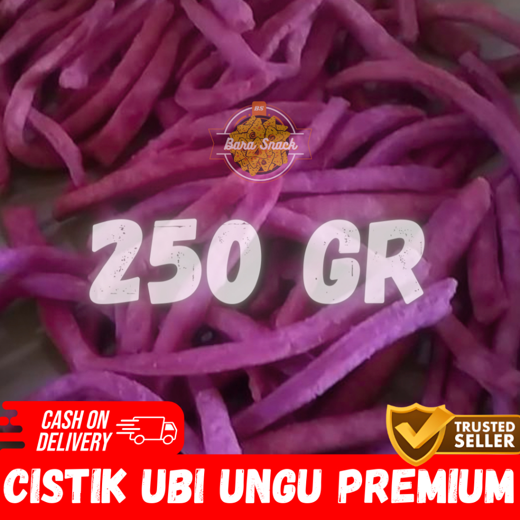 Jual [ 250gr ] Cistik Bawang Ubi Ungu Premium / Stik Bawang Ubi Ungu ...