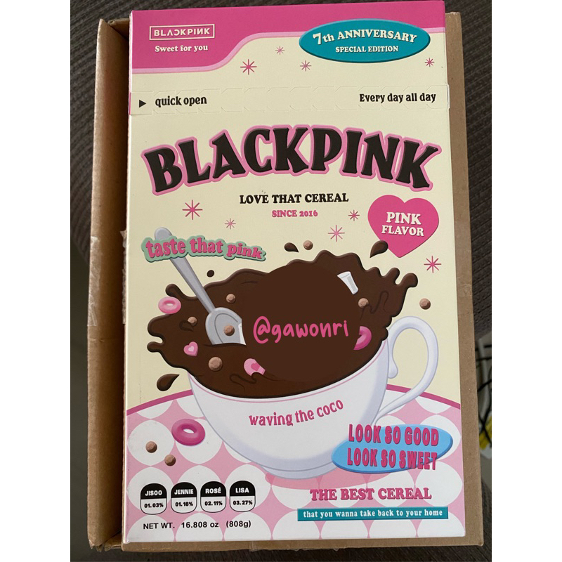Jual BLACKPINK ANNIVERSARY CEREAL DECO | Shopee Indonesia