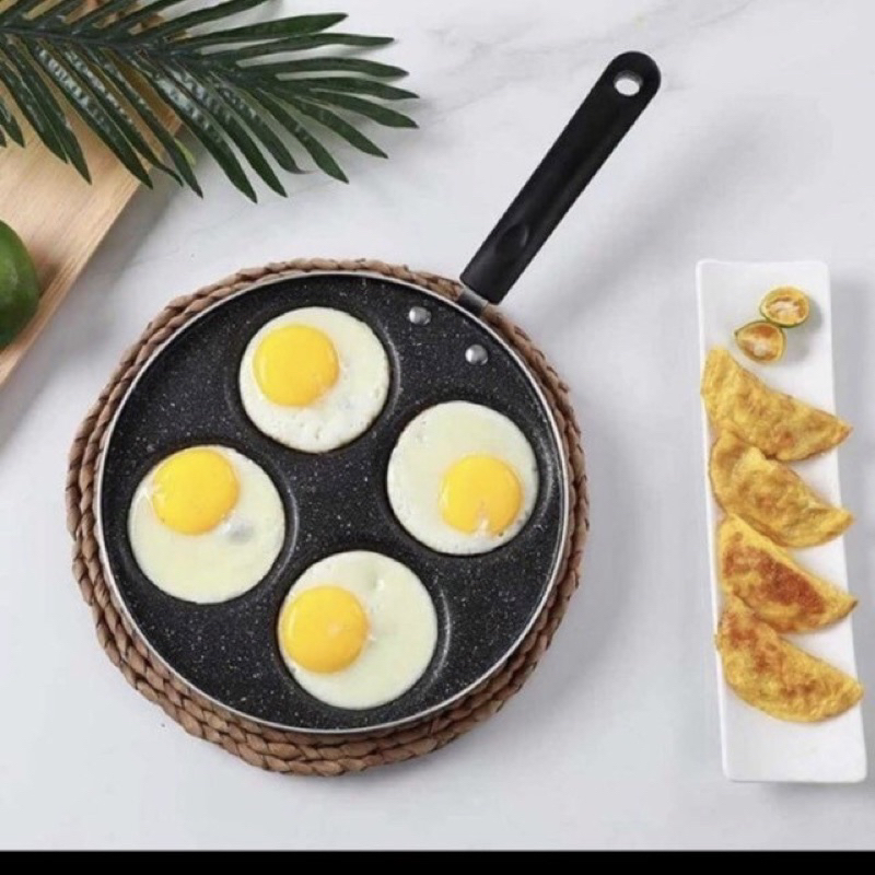 Jual Panci Telur Cetak Penggorengan 4 Lubang Telor Pancake NonStick Fry ...