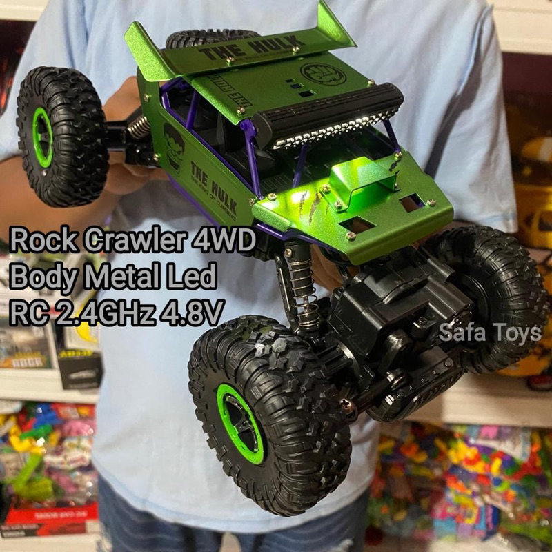 Jual Mobil RC Rock Crawler BODY Metal Led 2.4GHz Mainan Remote Kontrol ...
