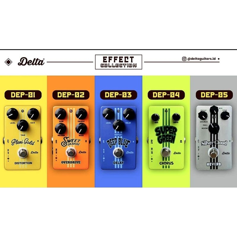Jual DELTA Pedal DEP01 DEP-01 Gold Plexi Distortion, DEP02 DEP-02 Sweet ...