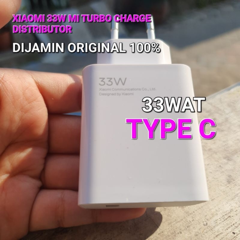 Jual Charger XIAOMI 3A 33Wat ORIGINAL HP Mi TURBO CHARGE POCO 9Pro ...