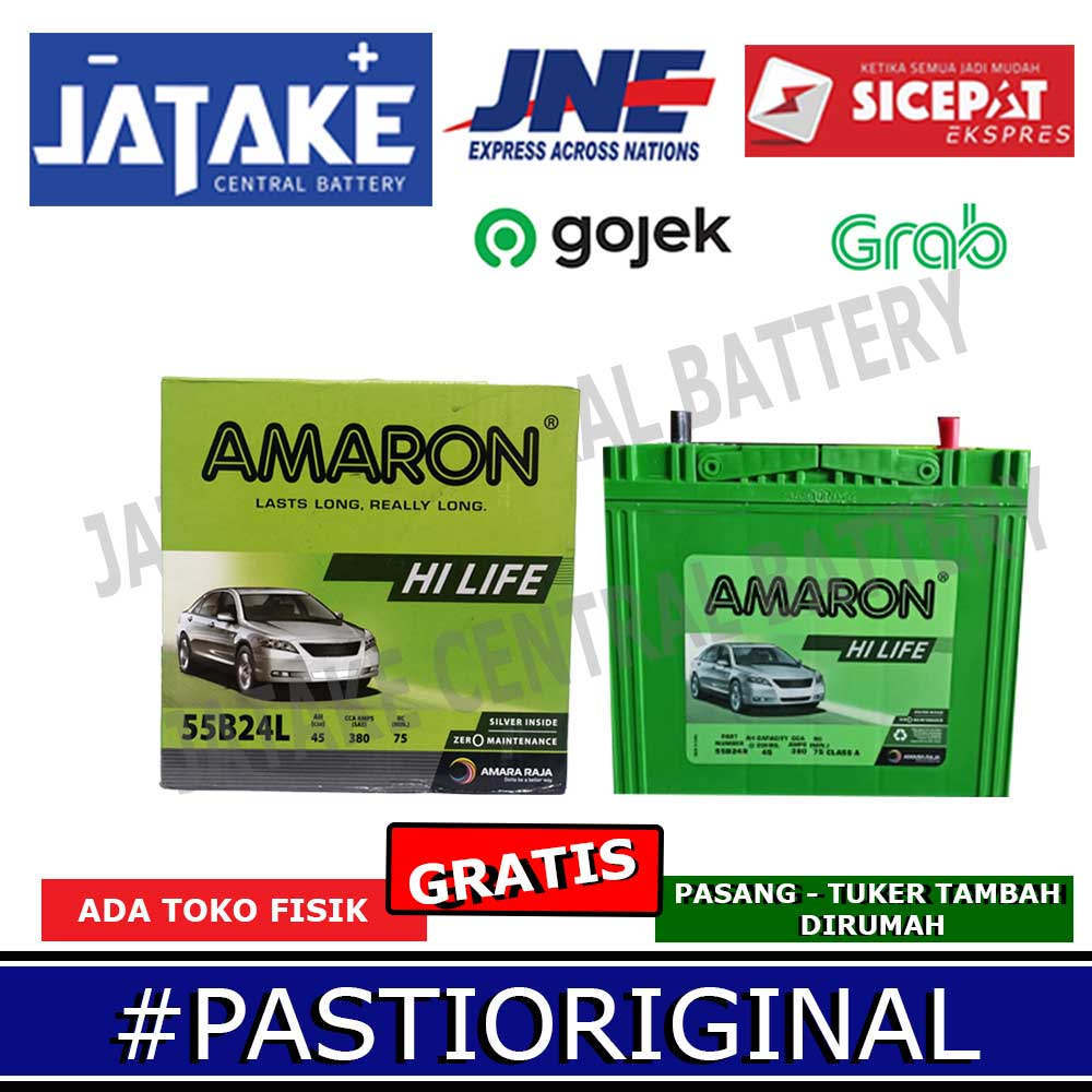 Jual Aki kering NS60L 55B24L Amaron Hi-Life mobil Suzuki Ertiga Aerio Baleno Mitsubishi Xpander ...