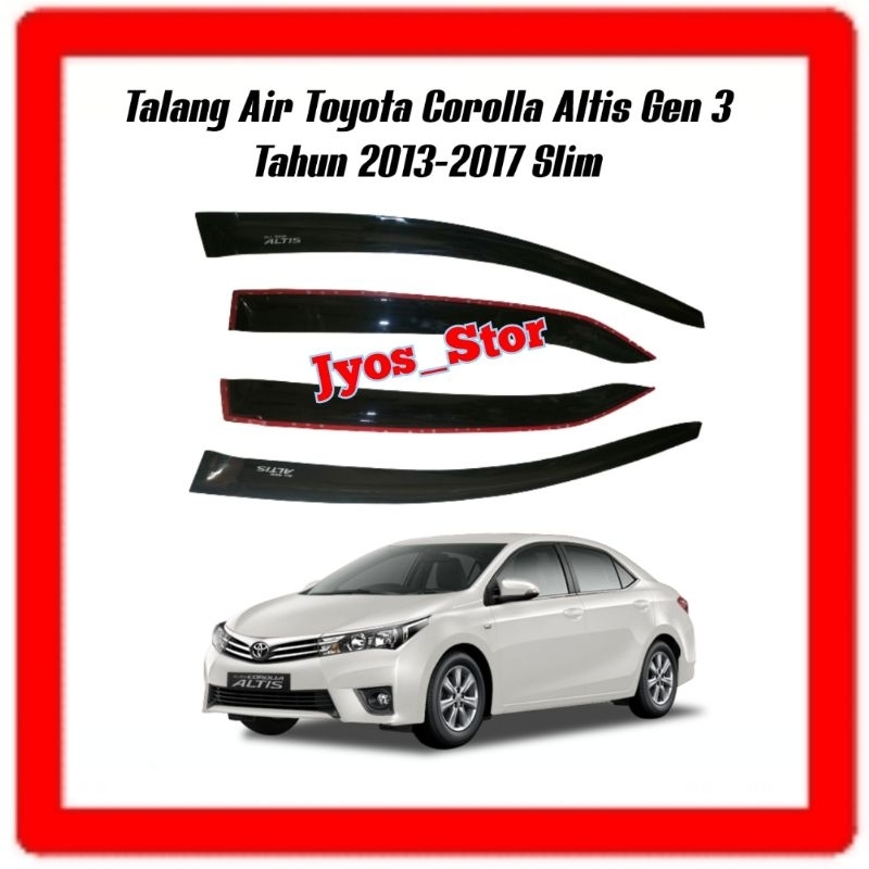 Jual Talang Air Toyota All New COROLLA ALTIS Gen 3Tahun 2013-2017 ...