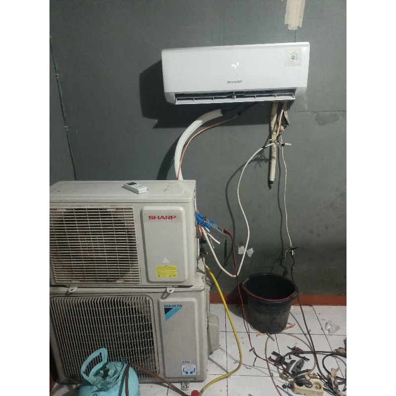 Jual AC seken/bekas berkwalitas 1/2 PK 3/4 dan 1 PK tipe freon R32 dan r410 dan r22 | Shopee ...