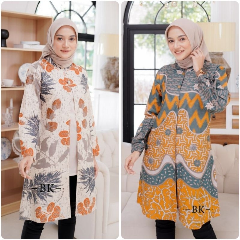 Jual Terlaris Tunik Batik Wanita | Atasan Tunik Modern | Tunik Seragama ...