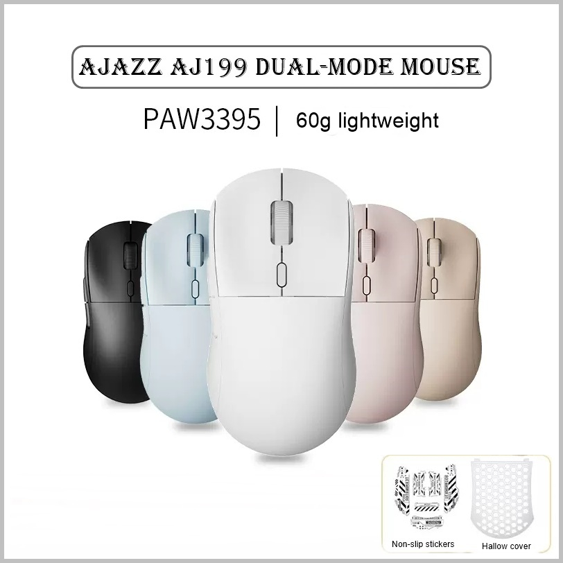 Jual Ajazz AJ199 / AJ-199 Wireless Lightweight Gaming Mouse | Shopee ...