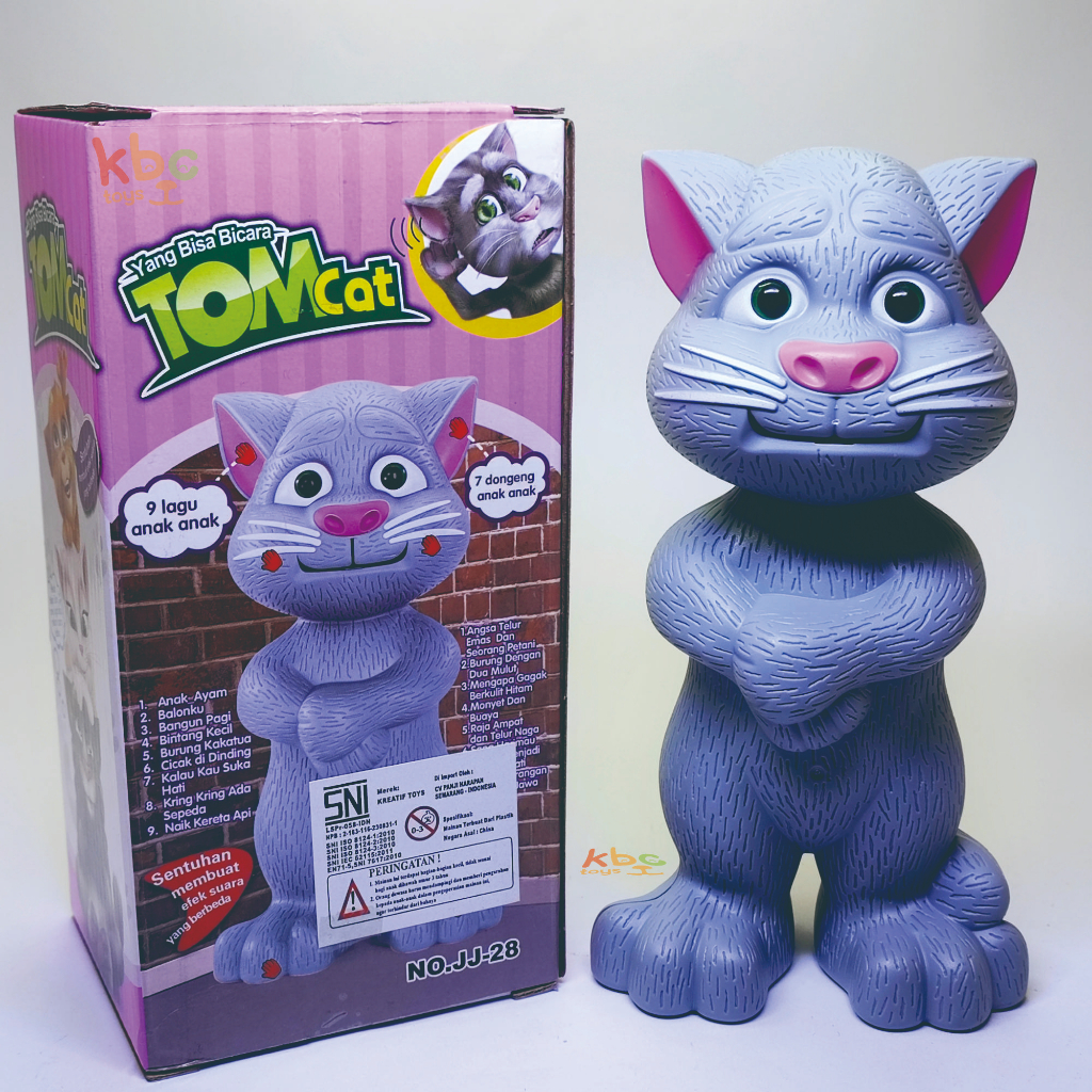 Jual KBC Toys Mainan Talking Tom Cat Bhs Indonesia Mainan Robot Tomcat Anak Edukatif | Shopee ...