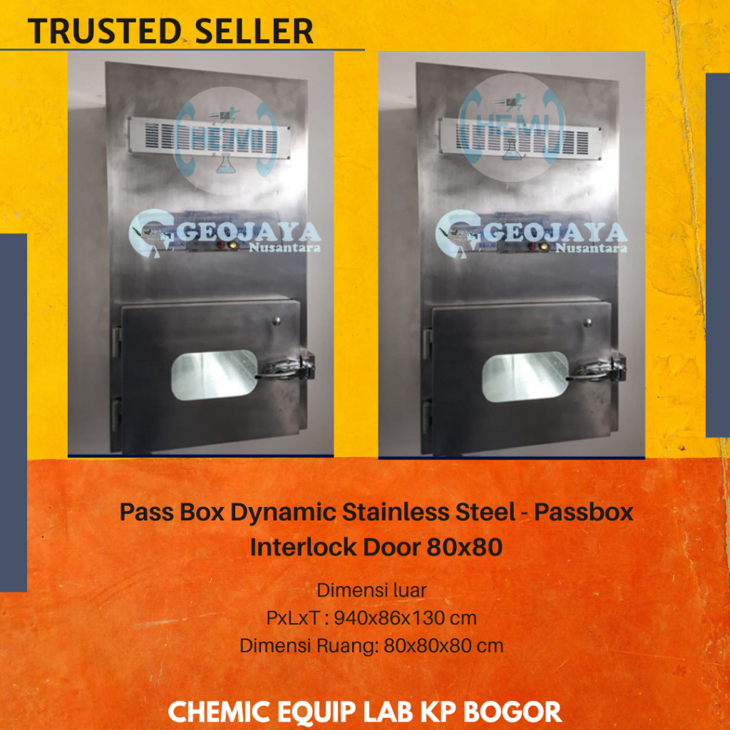 Jual Pass Box Dynamic Stainless Steel - Passbox Interlock Door 80x80 ...