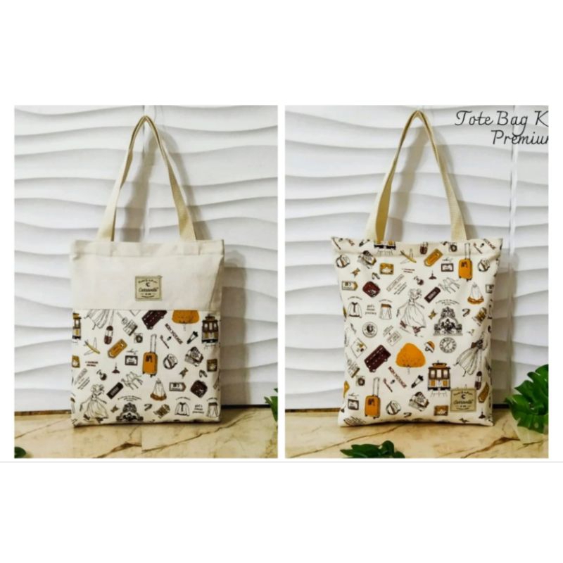 Jual Totebag Kece Unisex Kekinian (CUSTOM) | Shopee Indonesia