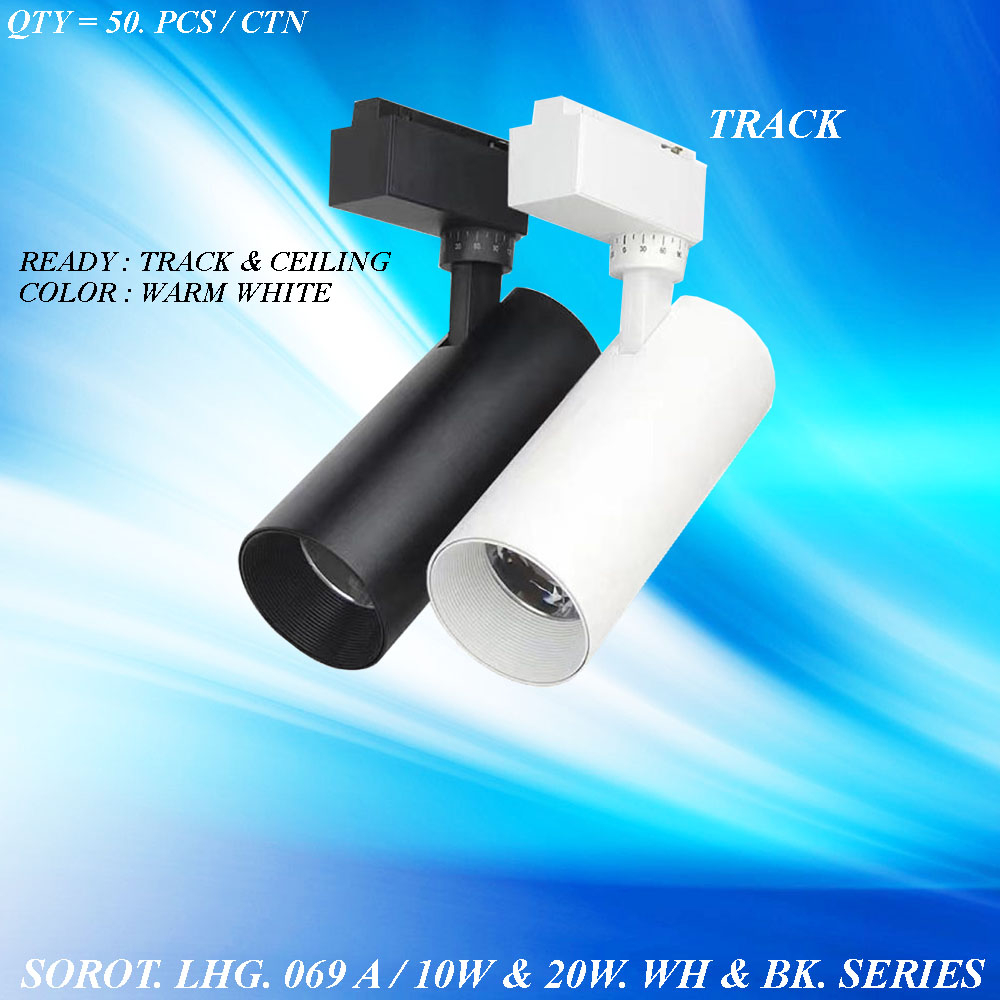 Jual LAMPU RELL TRACKLIGHT SPOTLIGHT TRACK LED SOROT SPOT 10W/20W/30W | Shopee Indonesia