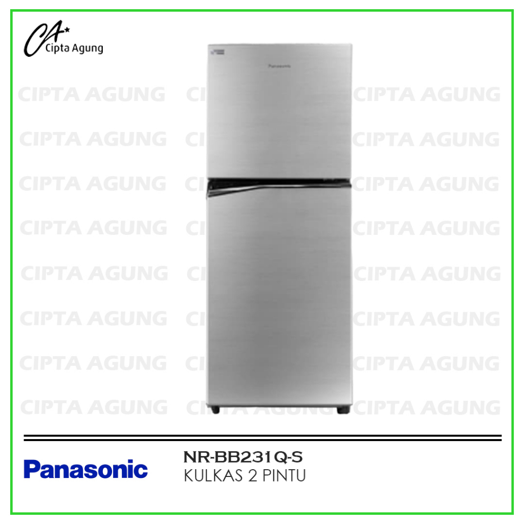 Jual KULKAS 2 PINTU 205 L PANASONIC PRIME FRESH NR-BB231Q-S NRBB231QS ...