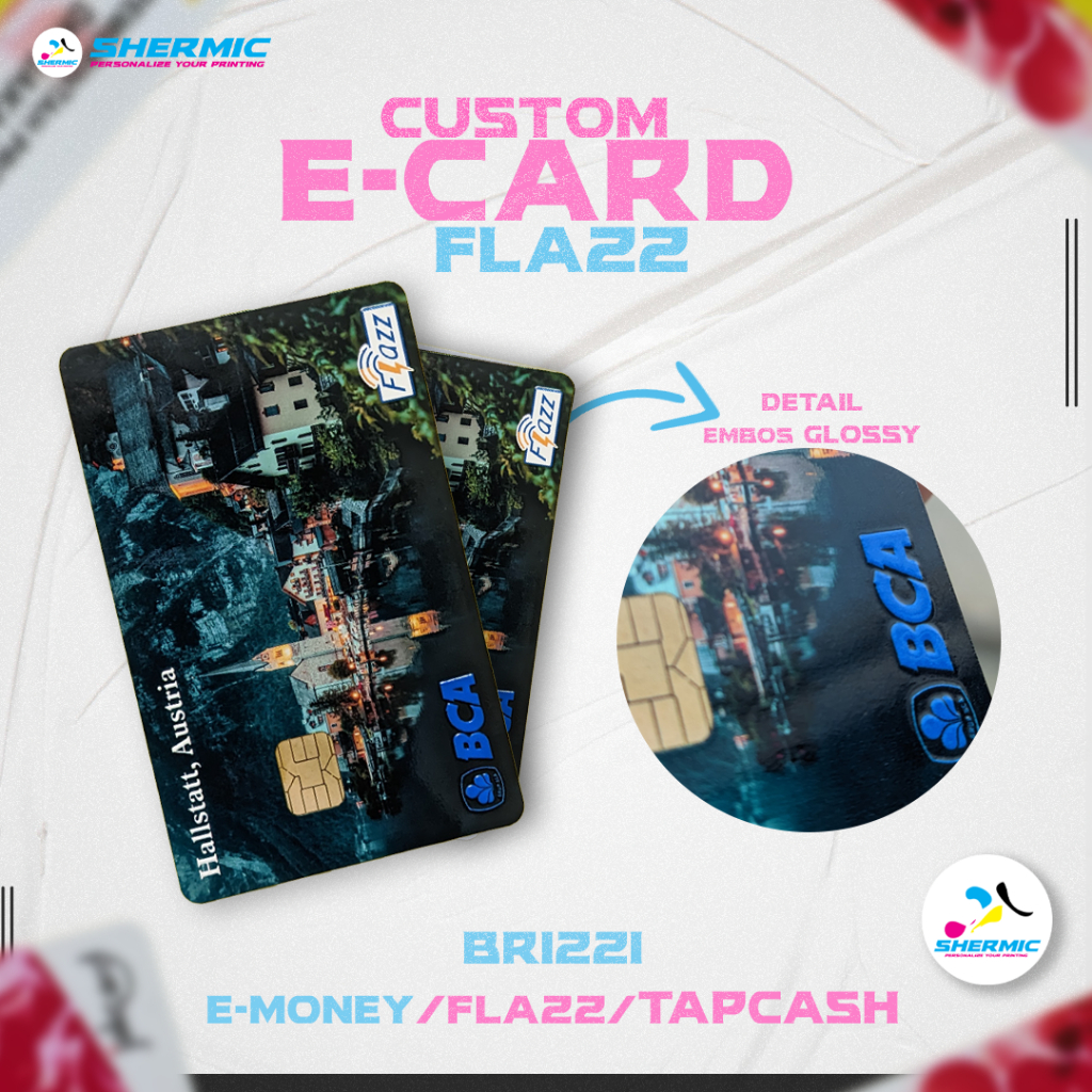 Jual Cetak Custom Print UV BCA Flazz Gen2 Mandiri E-Money BNI Tapcash BRI Brizzi BERKUALITAS ...