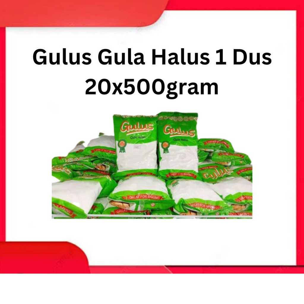 Jual Gulus Gula Halus 1 dus (20x500gr) | Shopee Indonesia