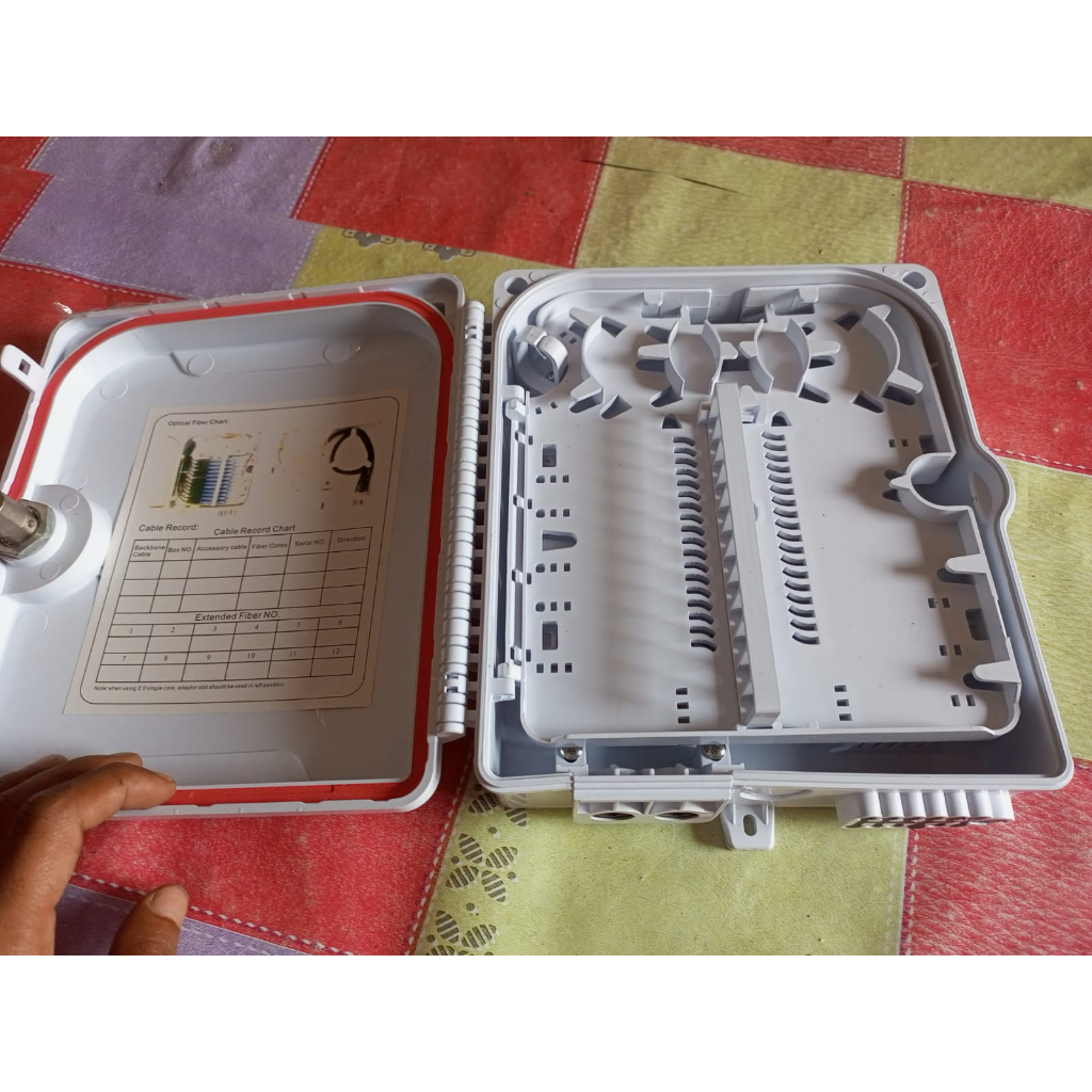 Jual ODP 12 CORE Fiber Optik Optical Distribution Point Box Kapasitas ...